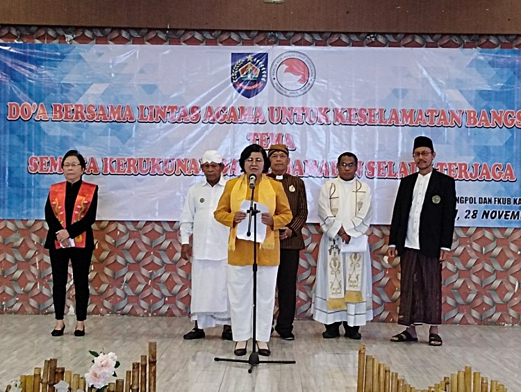 Hadapi Pemilu 2024 Kabupaten Tegal Gelar Doa Bersama Lintas Agama